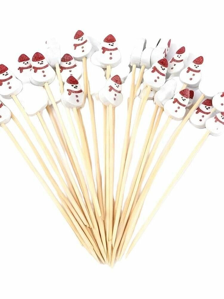 Одноразовые бамбуковые шпажки, Подходит для Рождества