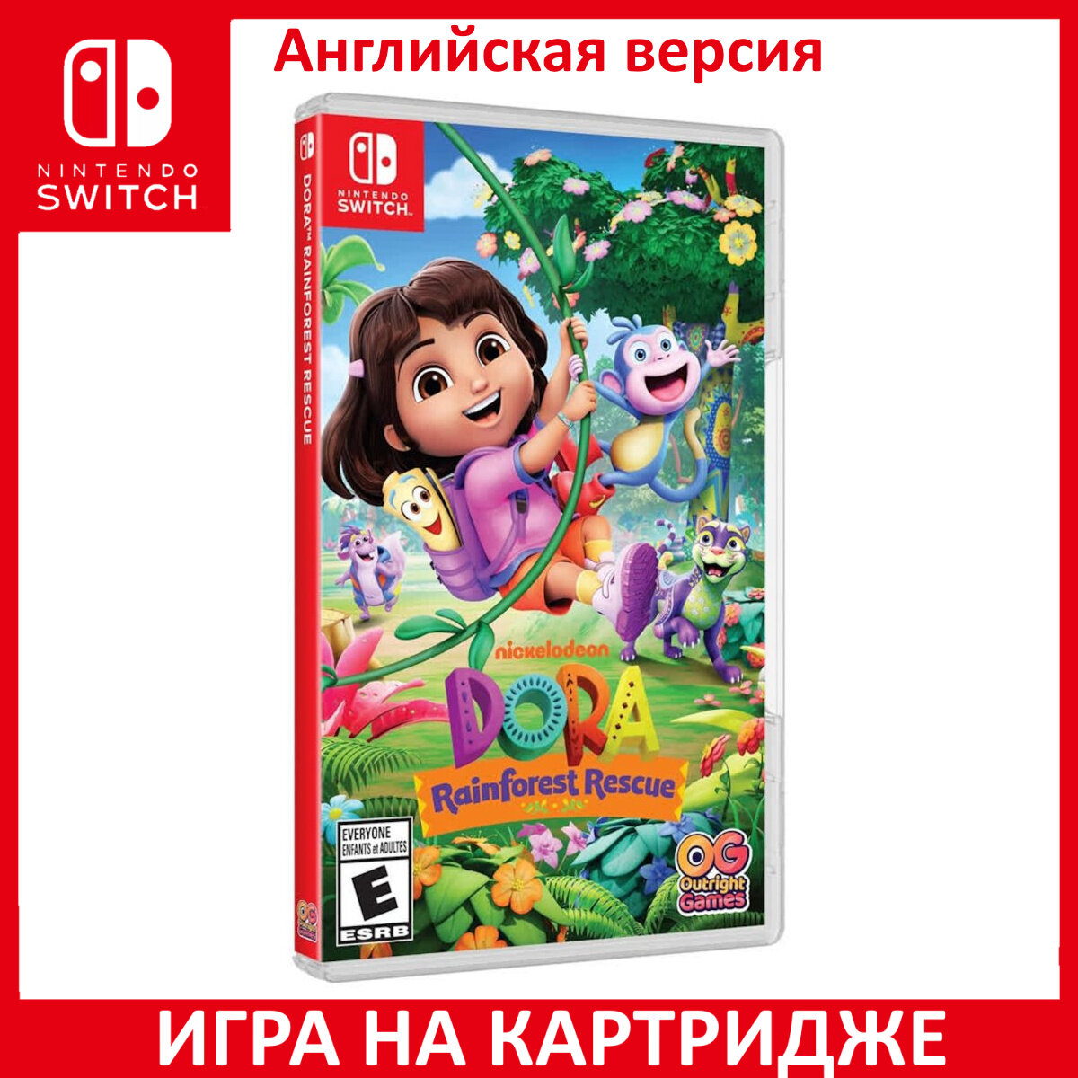 Игра Дора: На помощь джунглям (Dora: Rainforest Rescue) Switch Английский язык Картридж на Nintendo Switch