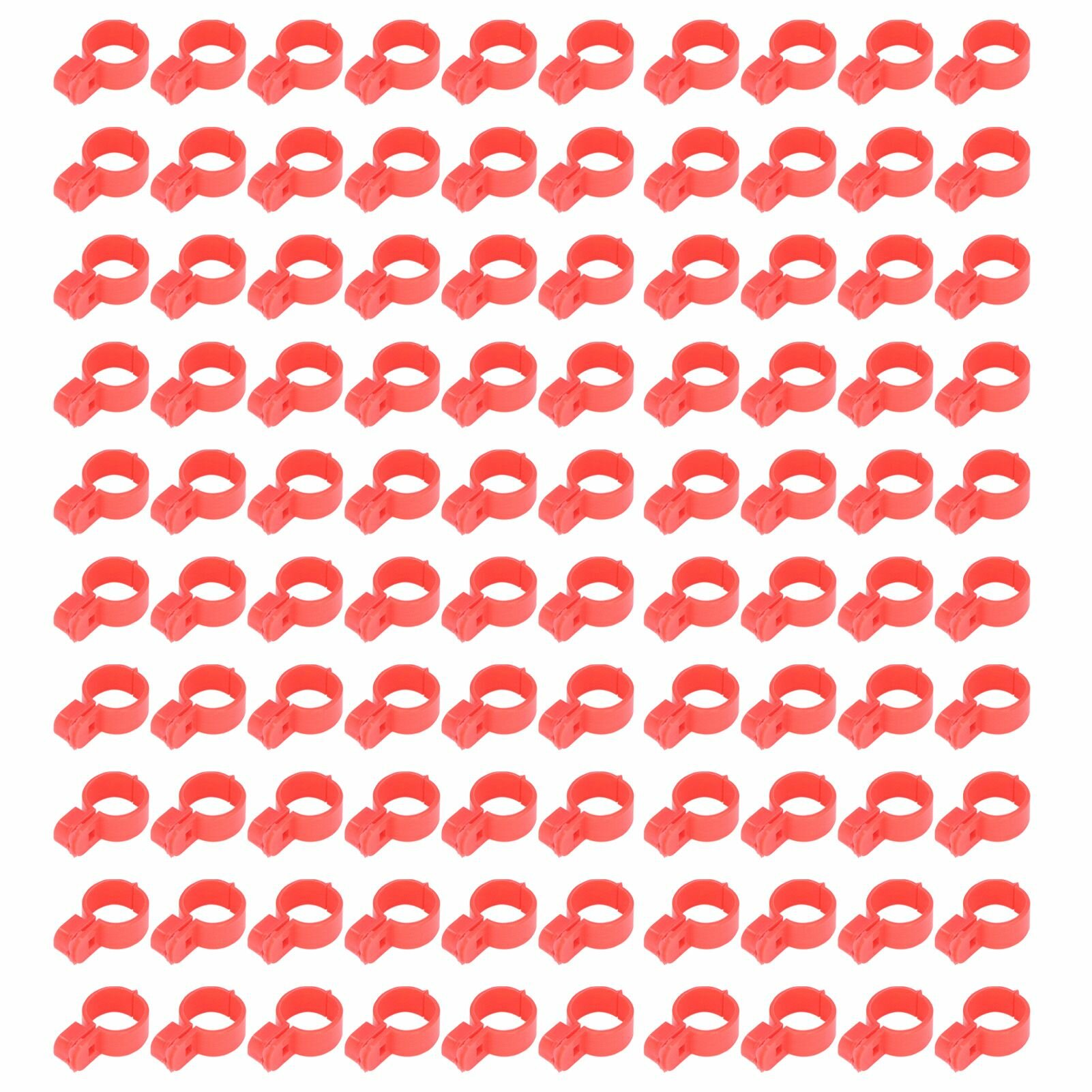 100 шт, ленты для куриных ножек, дизайн с пряжкой, простая установка, материал ТПУ, идентификационные ленты для курицы, L