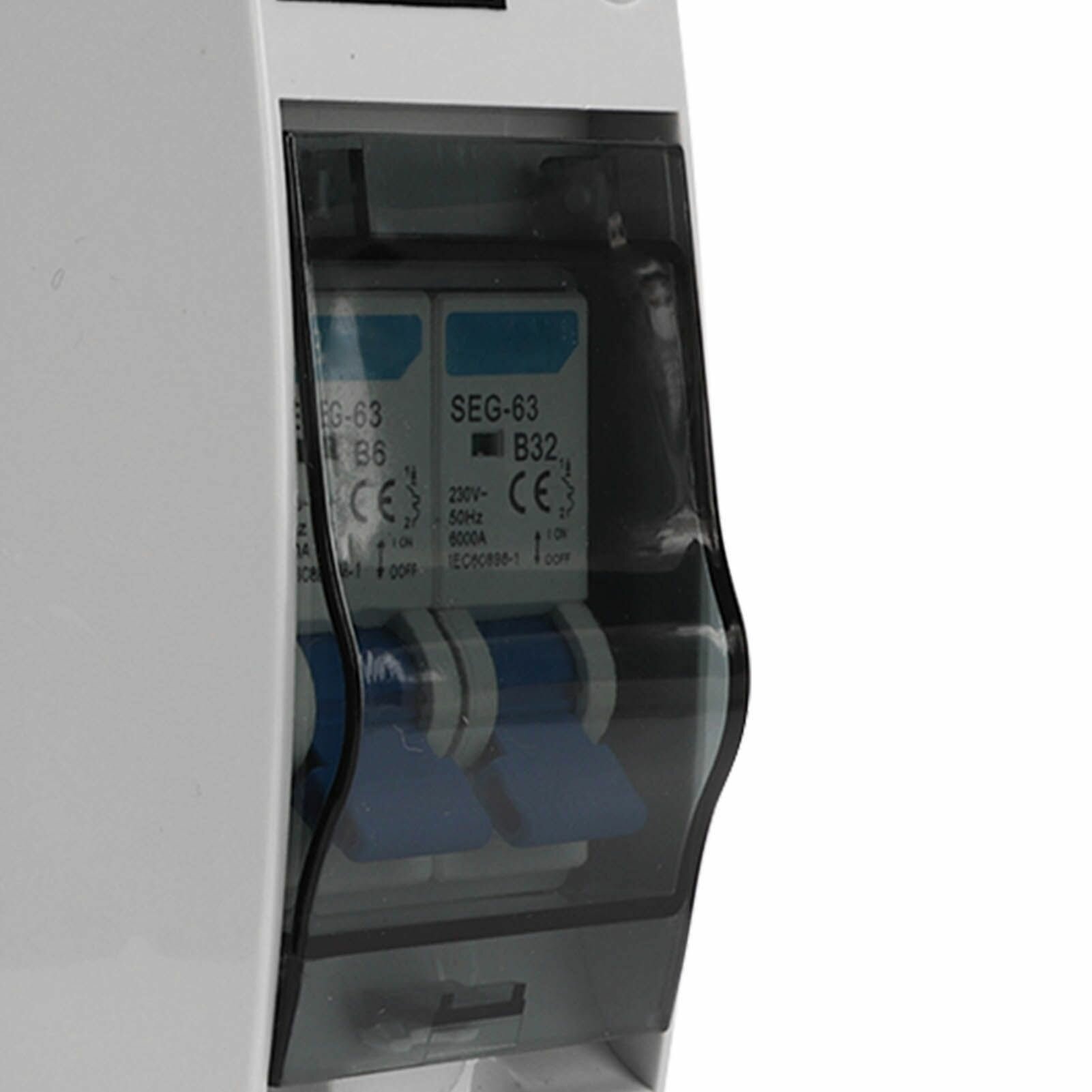 2-полюсный автоматический выключатель MCB, миниатюрный выключатель утечки, водонепроницаемая распределительная коробка 230 В, 6 А, 32 А