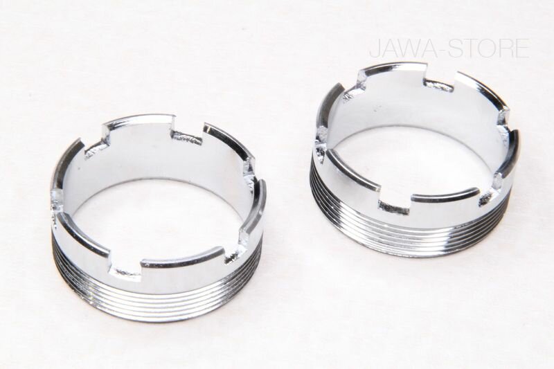 Гайки выхлопной трубы (хром) для Ява 350 модель 634 (Чехия)