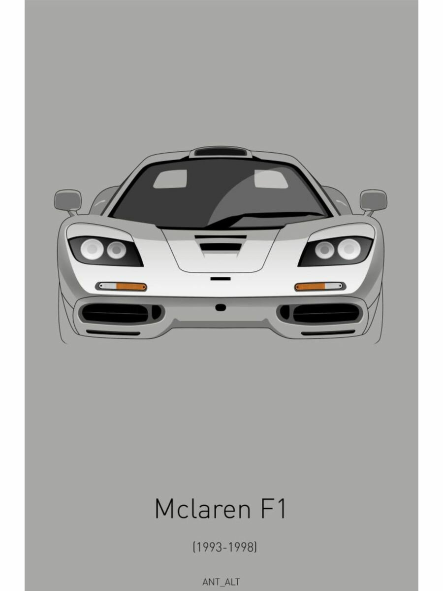 Постер "Car Faces. McLaren F1"