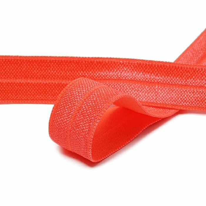 Резинка окантовочная трикотажная (бейка эластичная) блестящая шир.15мм цв.336 упак. 50 м.