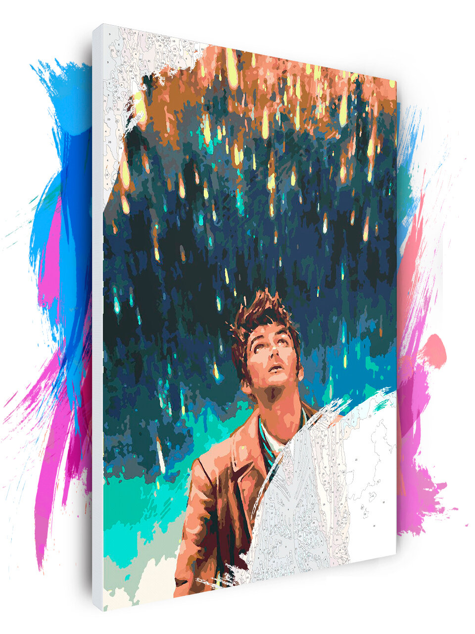 Картина по номерам на холсте Доктор Кто - 10 доктор, 40 х 60 см