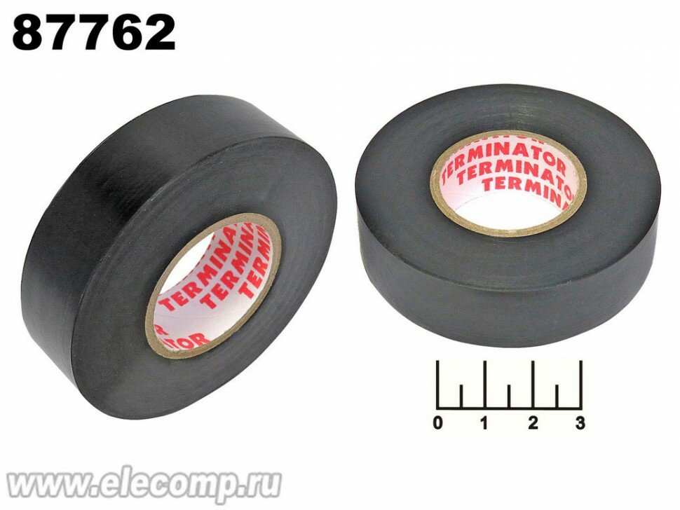 Изолента 0.165мм*19мм*20м черная Terminator (IZC1920)