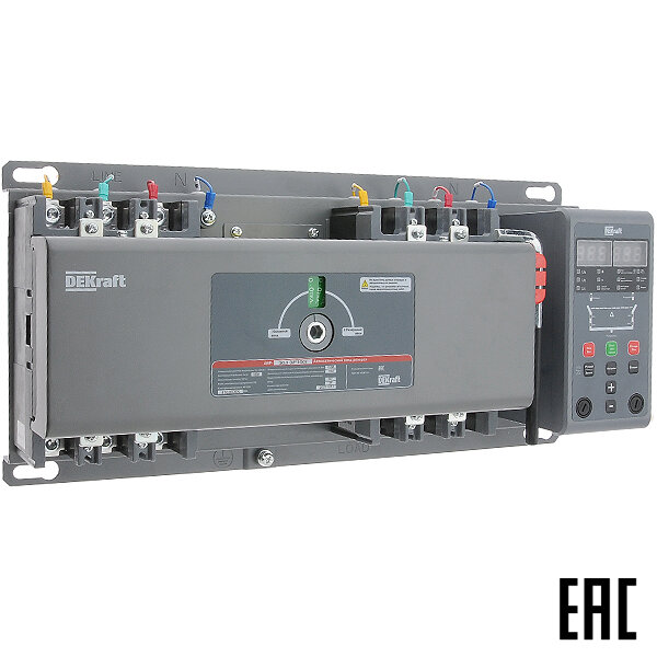 Устройство автоматического ввода резерва АВР-303 АВР 3ф 160А 41036DEK с контроллером DEKraft