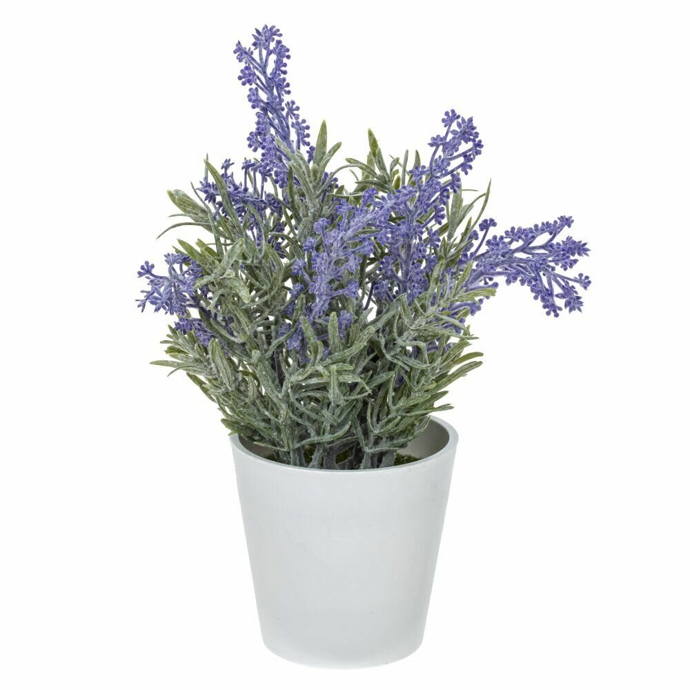 Цветочная композиция в кашпо "Лаванда", 17х17х26 см