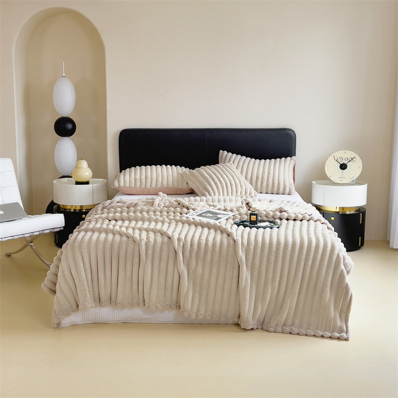 Одеяло "Кролик", плюшевое, фланель, коралловый флис, 180x200 см