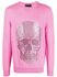 Свитер PHILIPP PLEIN Iconic Skull, размер 58, , pink