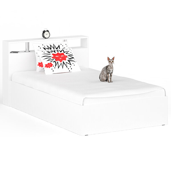 Кровать Мори 1200, цвет белый