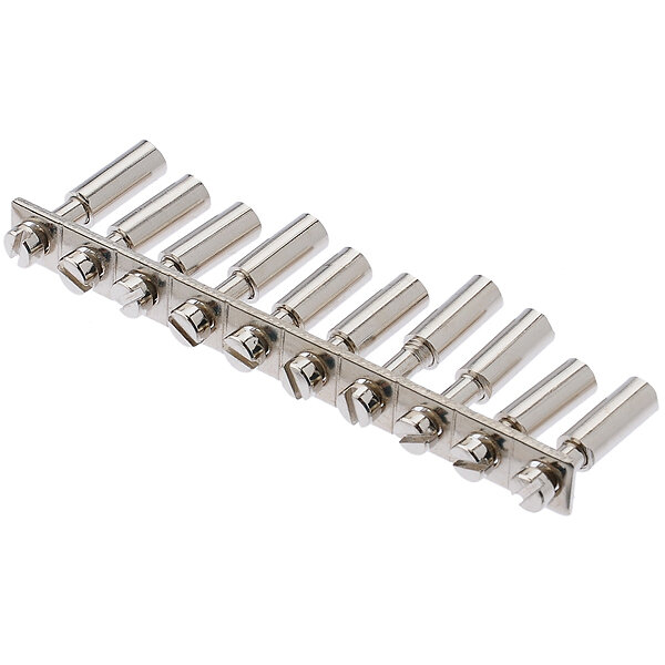 Блок перемычек FP1-2.5 винтовых на 10 полюсов для клемм 2,5мм2 (4 шт. в комплекте)