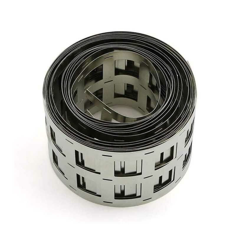 Никелевая лента 0.15мм*7мм, рулон-5м 3-х рядная для точечной сварки аккумуляторов