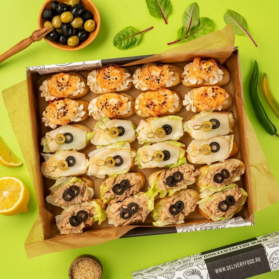 Бокс брускетт премиум #1