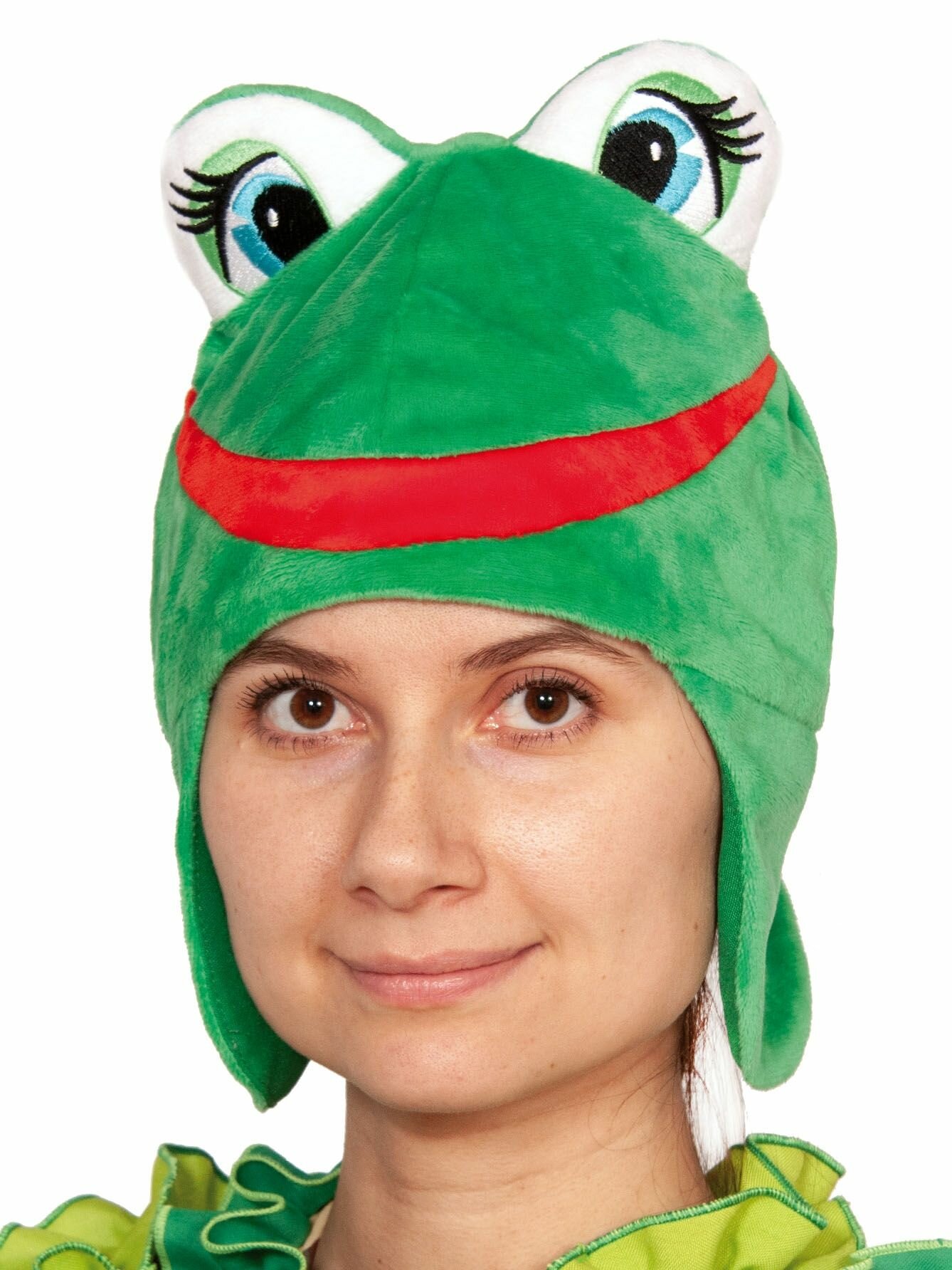 Карнавальная маска-шапочка детская "Лягушка", ВЗР