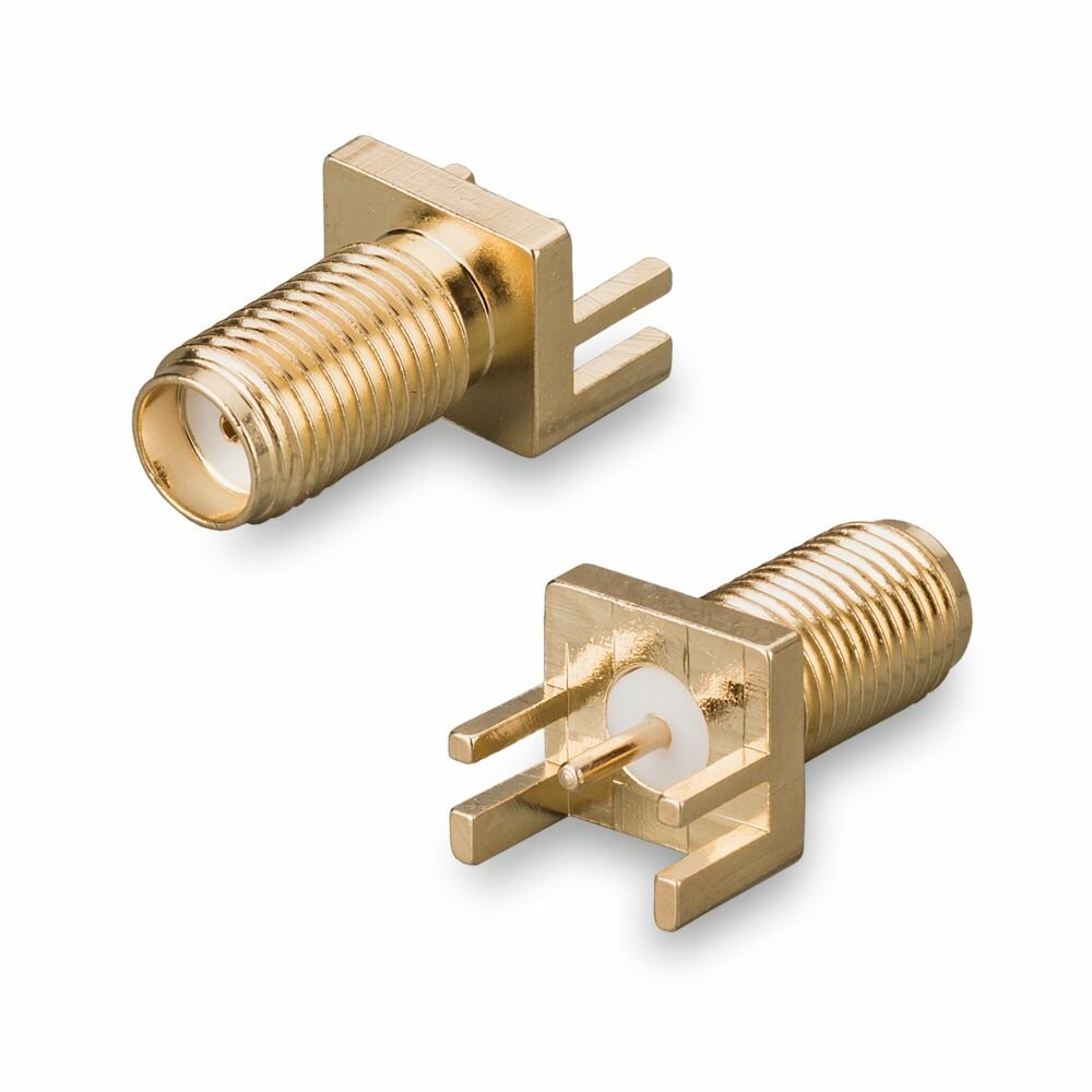 Разъем SМА(female) удлинённый для установки на плату 1,6 мм