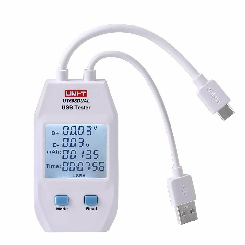 USB-тестер аккумуляторов UNI-T UT658DUAL