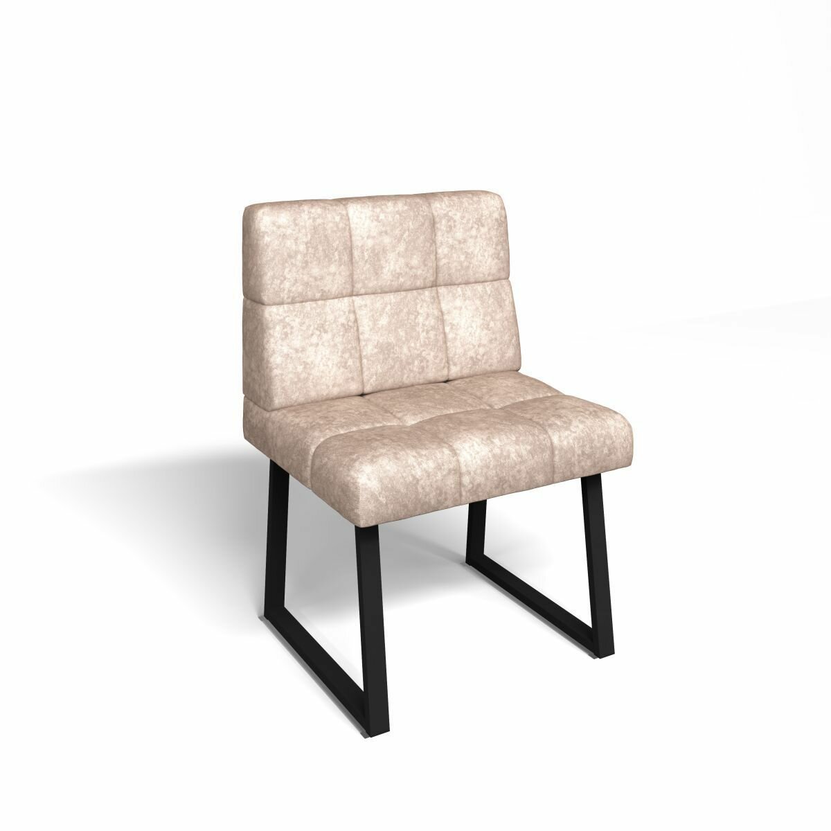 Кухонный диван реал МД 660 (ноги "черный муар") велюр Латте (Бител)