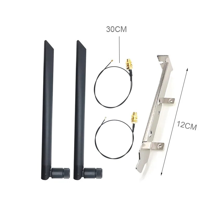 Внешняя Wi-Fi антенна WTXUP 8 дБ для сетевой карты AX200 AX210 EM7455 BCM94360CS IPX4 with 12cm kit