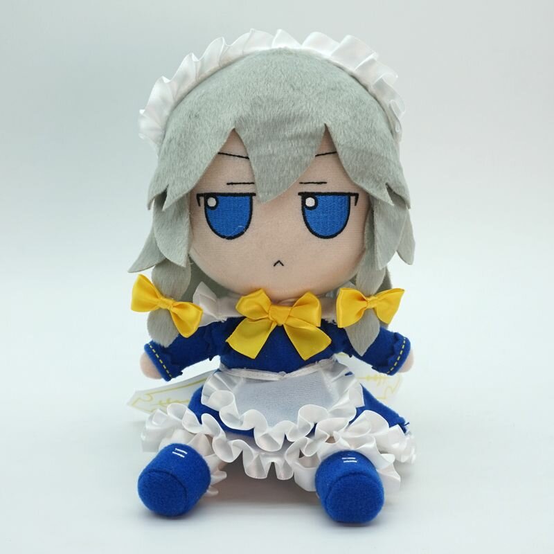 Аниме Мягкие Игрушки TouHou Project Fumo Izayoi Sakuya / Сакуя Изаёи Игрушка Антистресс 20 CM