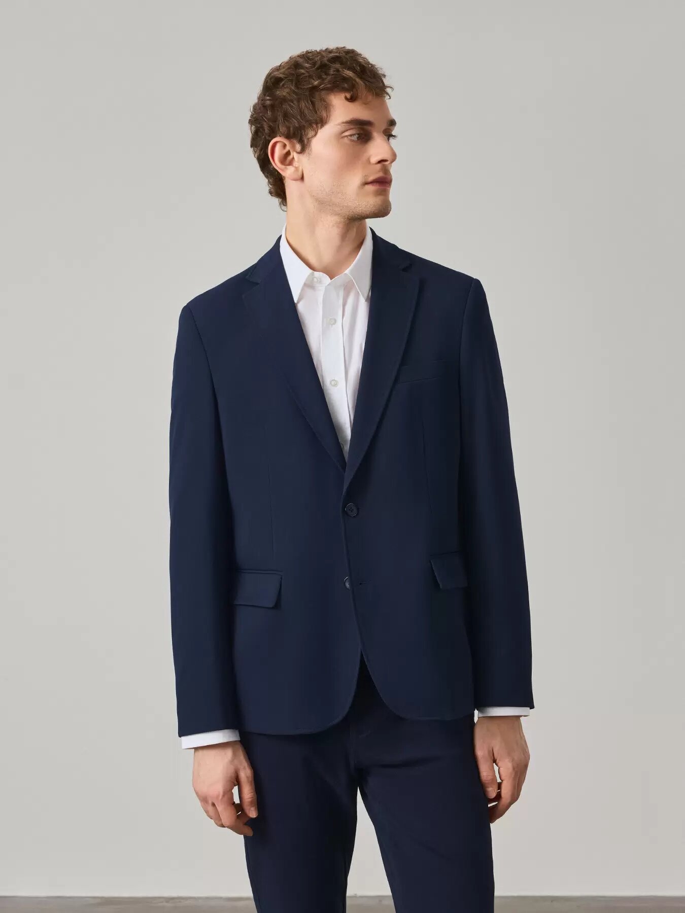 Пиджак JUST CLOTHES, размер 48, темно-синий — фото 1