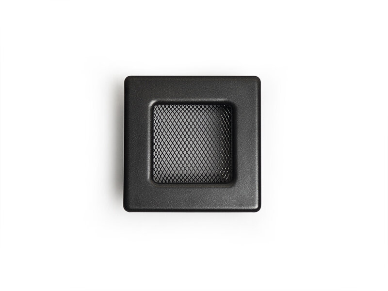 Вентиляционная решетка для камина Kratki (Польша) Графитовая 11х11 см