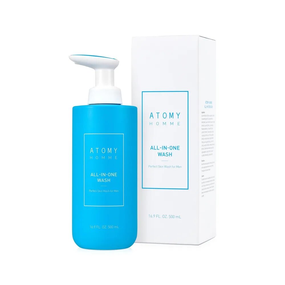 Шампунь мужской и гель для душа Атоми all-in-one wash, 500 мл (Atomy / Корея)