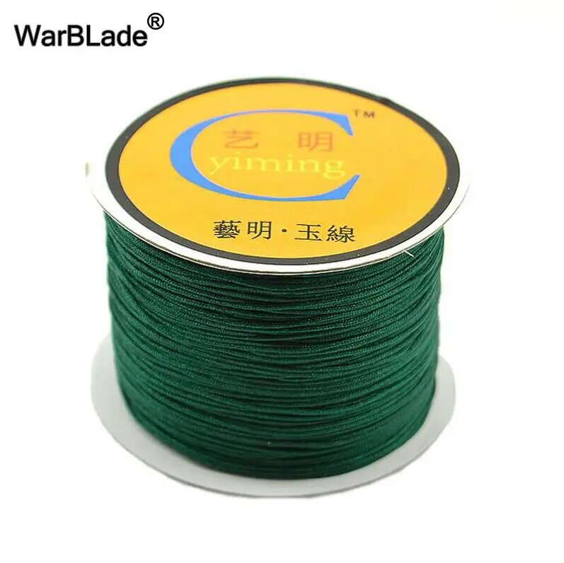 WarBLade хлопковый и нейлоновый шнур 0,8 мм, 1 мм, 1,5 мм, 2 мм 1mm About 80m, Dark green