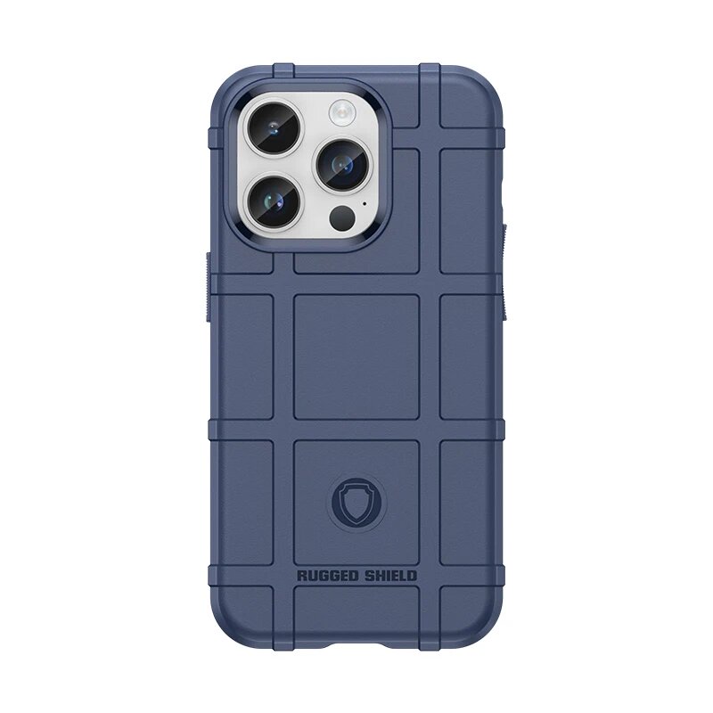 Чехол для iPhone 15 Pro Max, Темно-синий, Rugged Shield