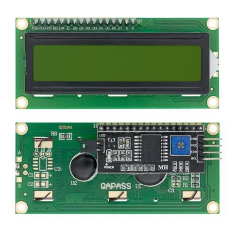 LCD1602 I2C дисплей модуль зеленый