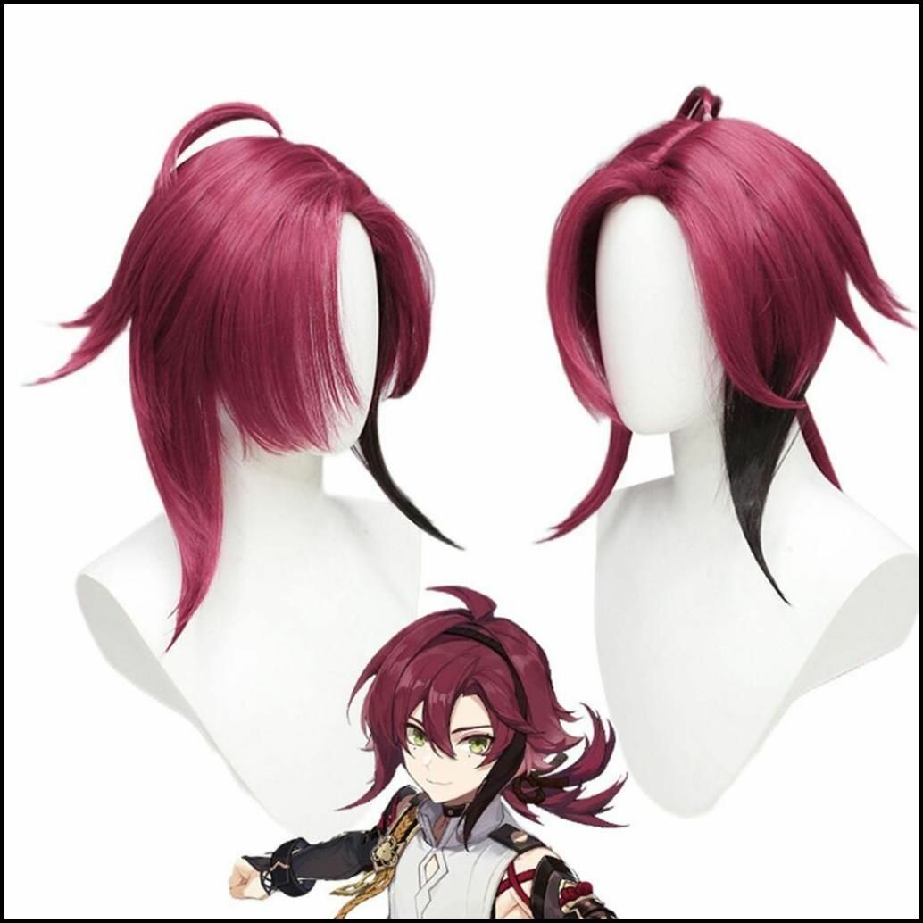 Anime Manga Game Genshin Impact Shikanoin Heizou Halloween Carnival Party Cosplay Wig мультфильм аниме косплей парик -sz