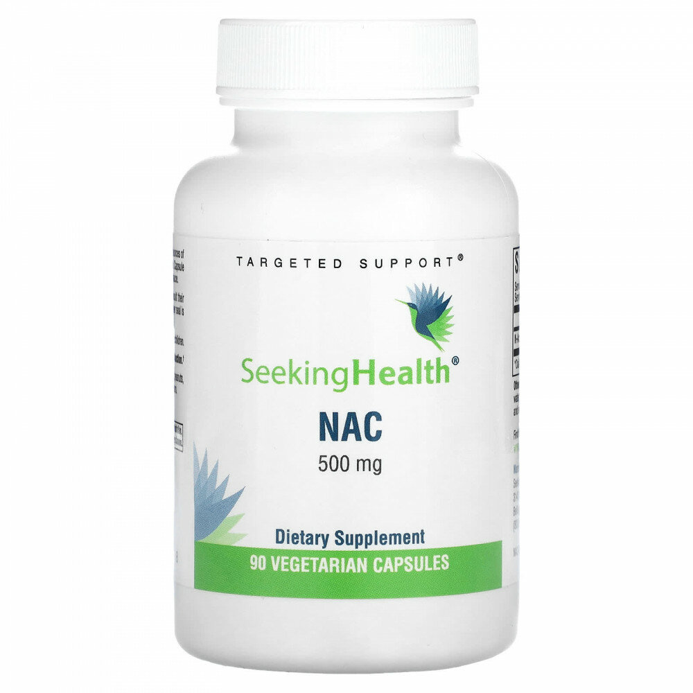 Seeking Health, NAC, 500 мг, 90 капсул