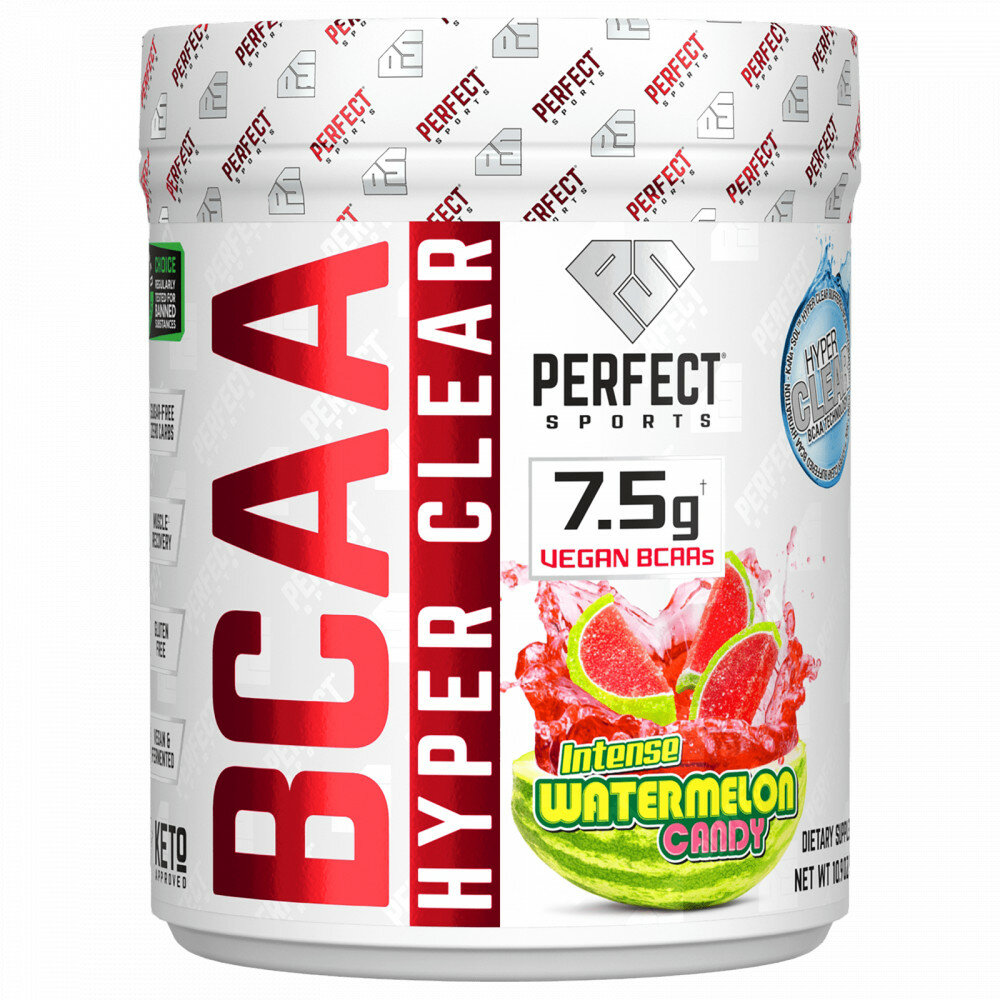 PERFECT Sports, BCAA Hyper Clear, со вкусом арбуза, 310 г (10,9 унции)