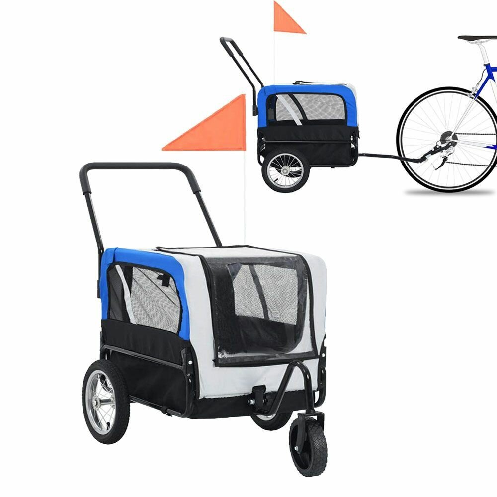 Тележка-коляска для животных и беговел/прицеп для велосипедов с пружинной подвеской