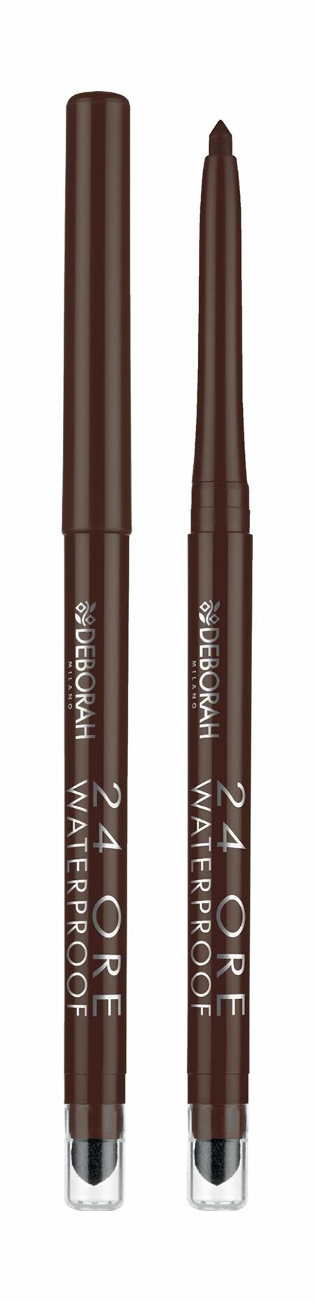DEBORAH MILANO Карандаш для глаз автоматический 24 Ore Waterproof Eye Pencil, 0,5 г, 02 Коричневый