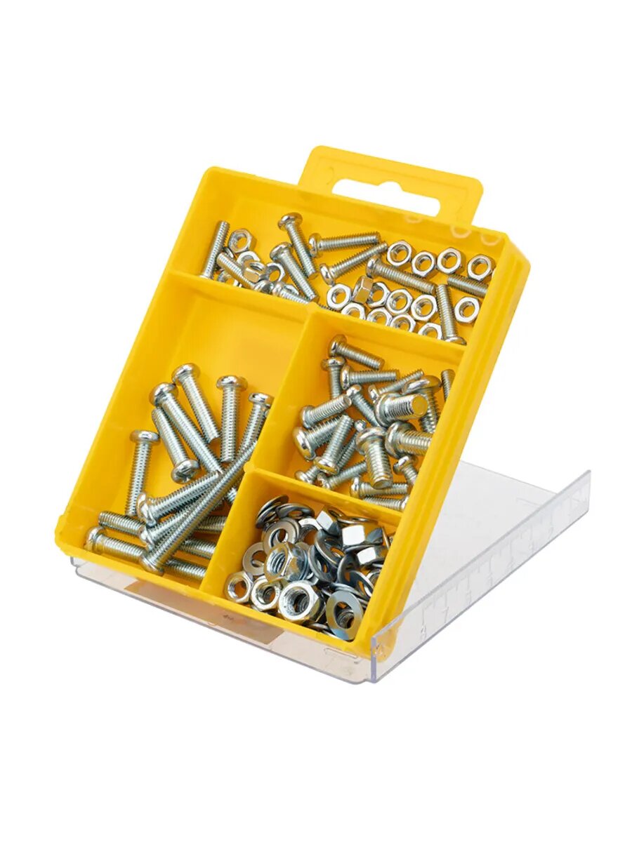 Набор винтов, гаек и шайб 132шт