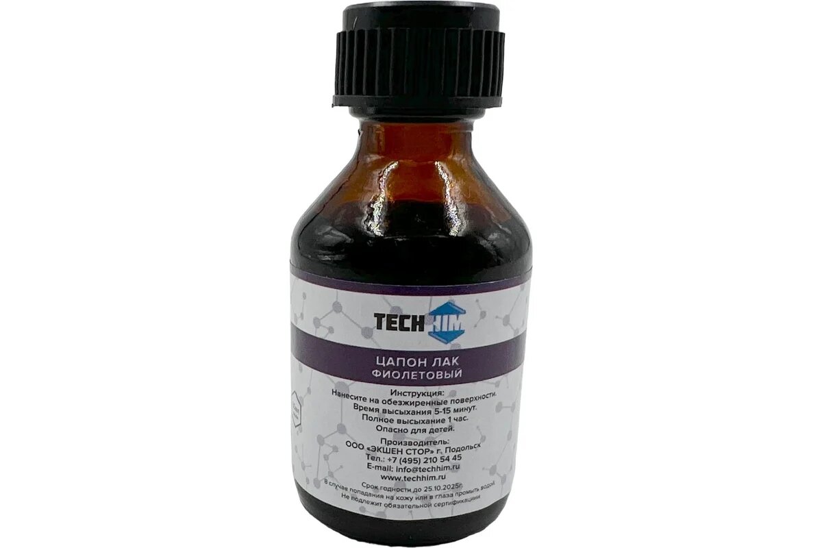 TECHHIM TH-TSAP-VI-30 Цапон лак фиолетовый 30 мл для стеклянной декоративной поверхности