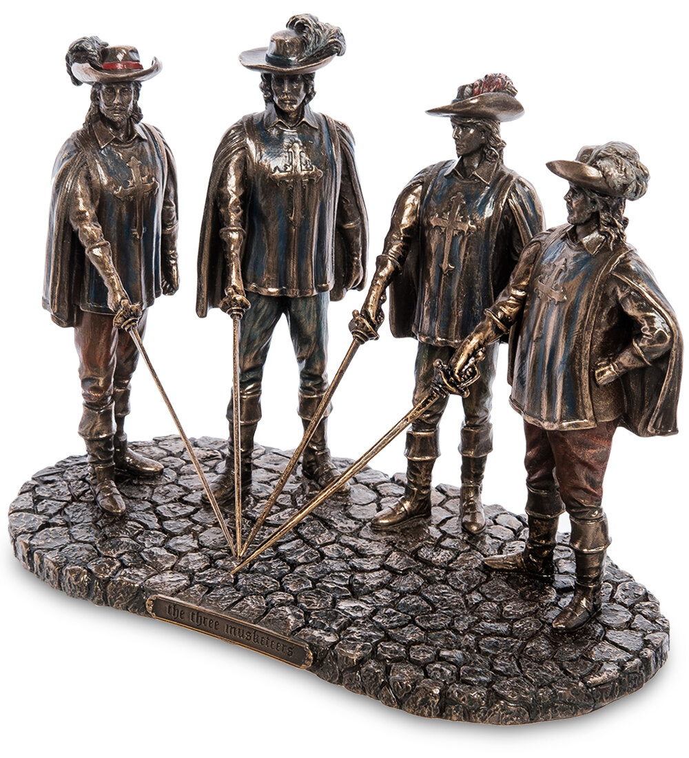 Статуэтка "Мушкетеры - один за всех и все за одного"