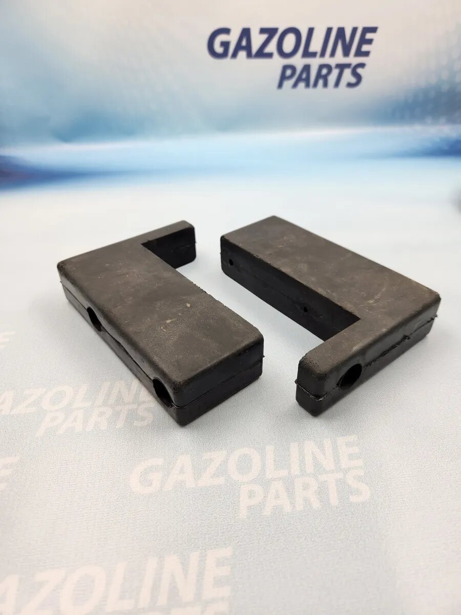 Отбойники багажника 9007, для ГАЗ 3302, задние, 2 шт, чёрные