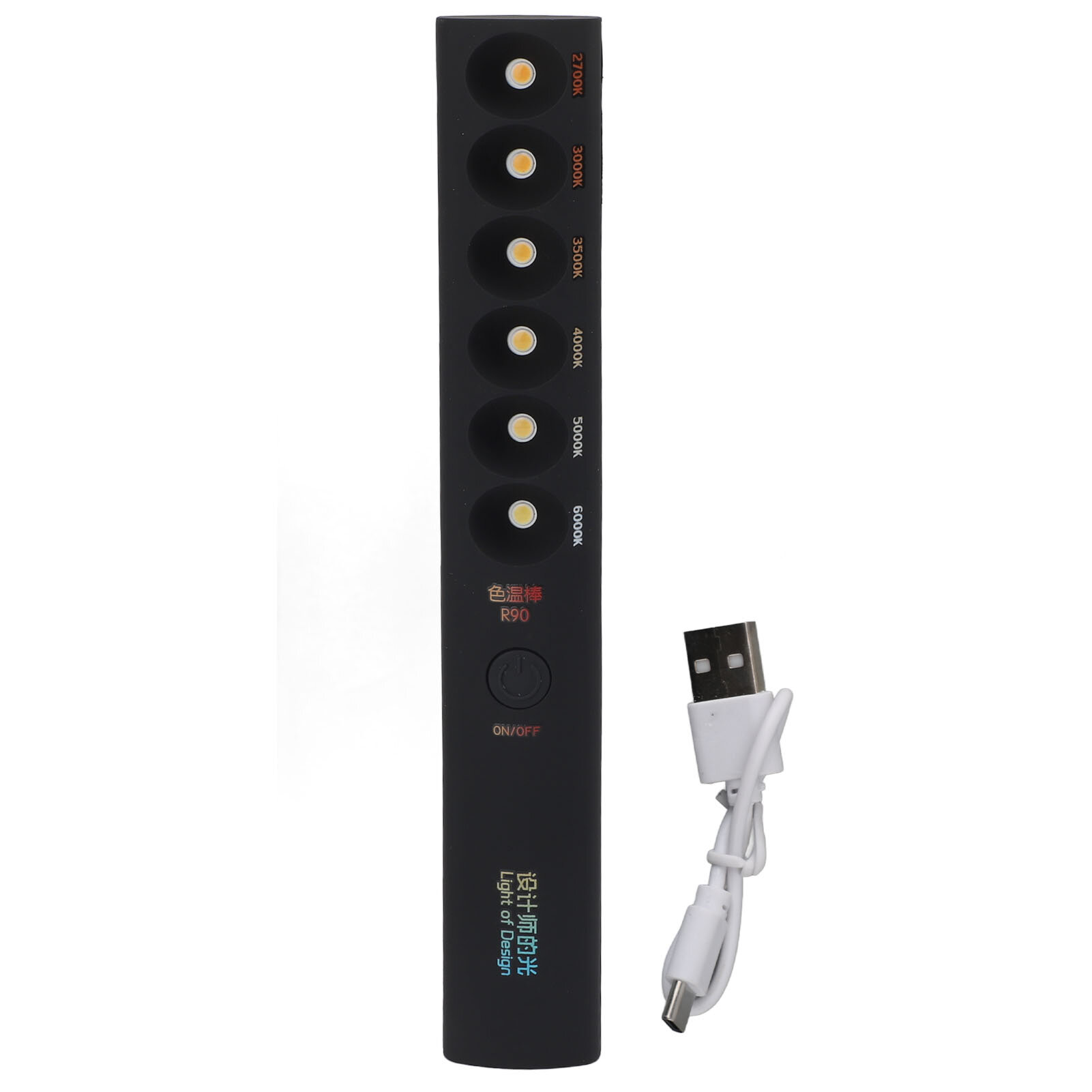 Портативный профессиональный перезаряжаемый светодиодный светильник с цветовой температурой 2700K–6000K, 6 режимов работы, для фотосъемки.