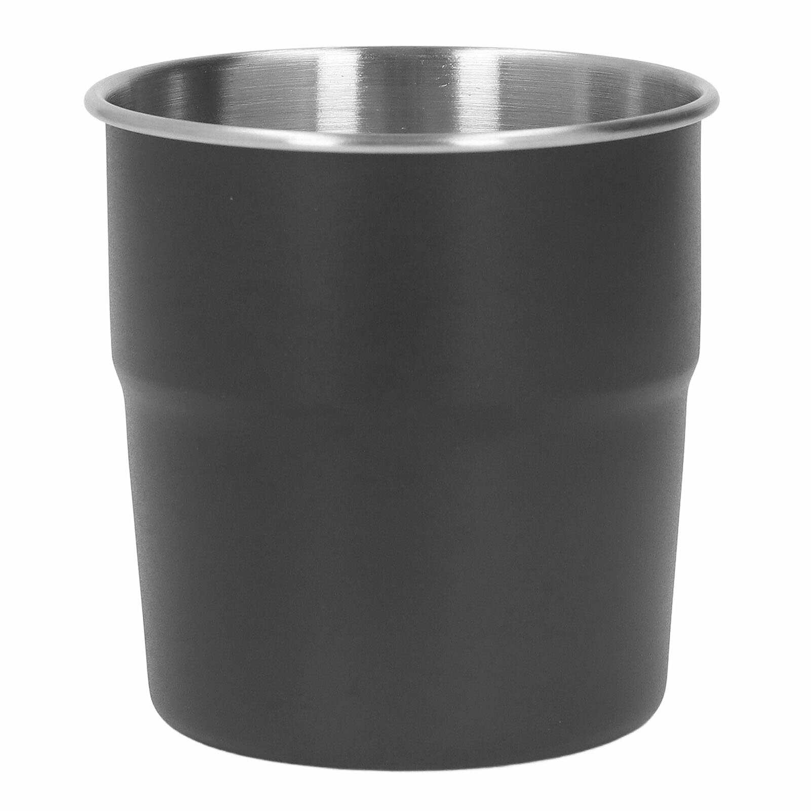 Изолированная чашка 320 мл из нержавеющей стали с двойной стеной маленькая кофейная кружка металл питьевой чашка для домашнего кемпинга черное