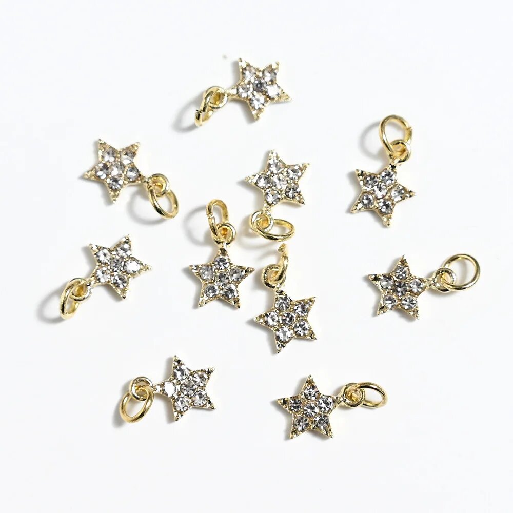 MAFANAILS 3D звёзды для ногтей, JE0840(10pcs)