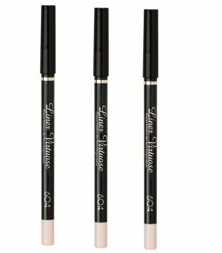 Карандаш для глаз Vivienne Sabo устойчивый гелевый Gel Eye pencil, Crayon Contour des Yeux Liner Virtuose, тон 604, 3 шт