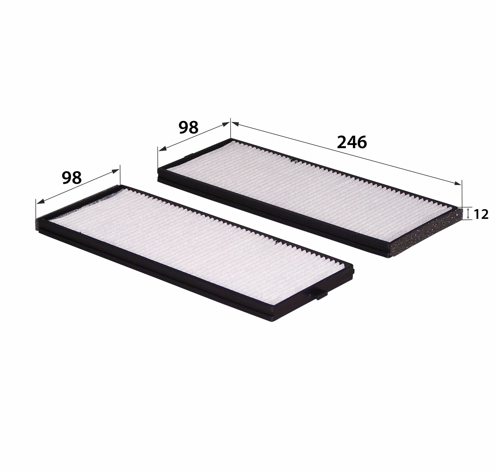 Фильтр салонный RB-Exide AC-0650E HYUNDAI Accent II (LC), с 11.2002, Getz (с кондиционером) 97617-1C000