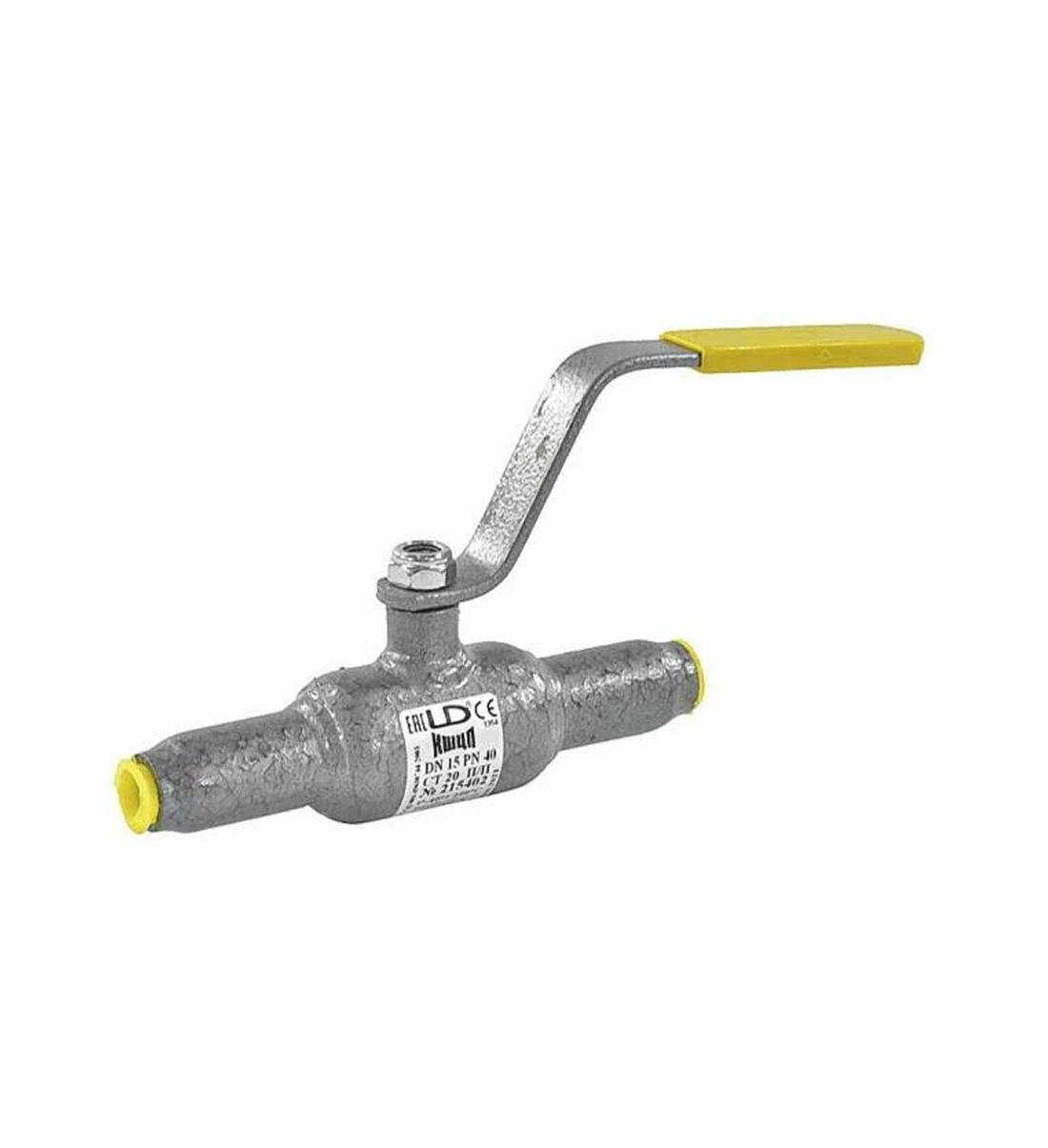 Кран шаровой сталь КШ. Ц. П Ду 32 Ру40 п/привар L=190мм полнопроходной LD КШ. Ц. П.032.040. П/П.02