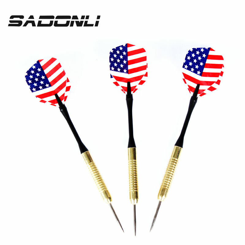 New Power Flying Dart Fitness Equipment, Metal Needles, Hard Flying Darts, 3-Piece Set, Plastic Dart Poles XD-101, Random Dart Leaf Patterns