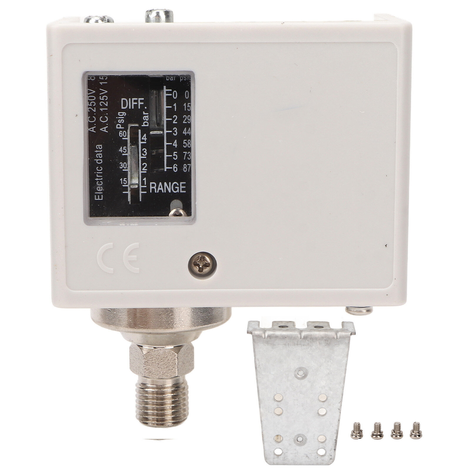 Переключатель давления воздуха для компрессора, контроллер котла и сушилки, усиленный, 6 кг, переменный ток 125 В.