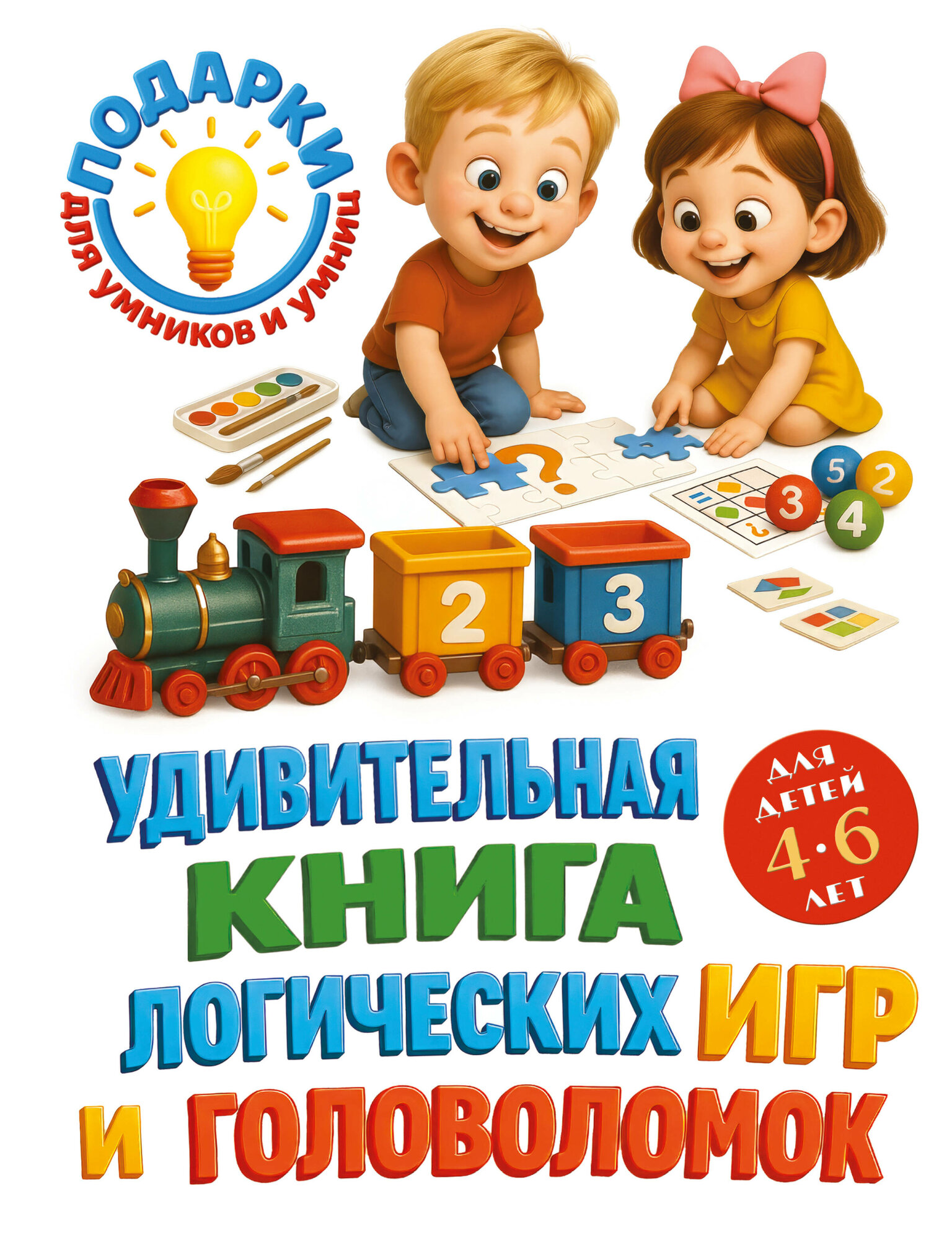 Книга "Удивительная книга логических игр и головоломок. Для детей 4-6 лет", автор Василюк Ю. С, издательство Эксмо