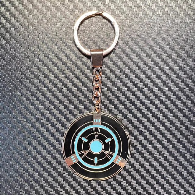 4,5 см Valorant Cypher Tripwire модель брелок для мужчин и мальчиков металлическая эмалированная подвеска брелок для ключей вентиляторы автомобильная сумка Декор ювелирные аксессуары