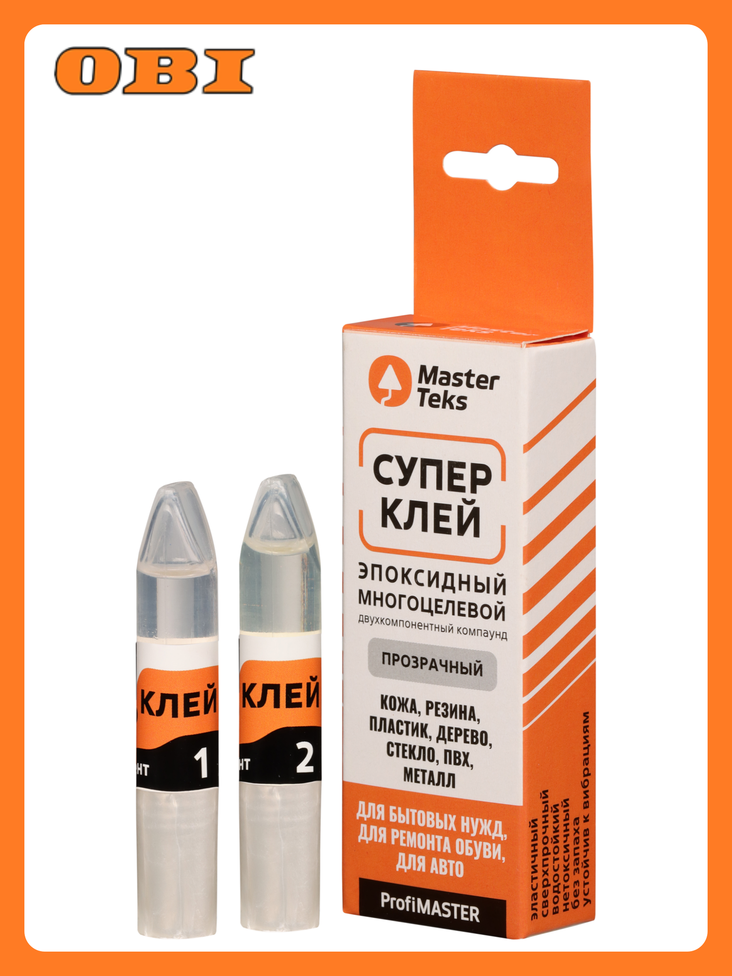 MasterTeks PM супер-клей эпоксидный многоцелевой 10 гр прозрачный