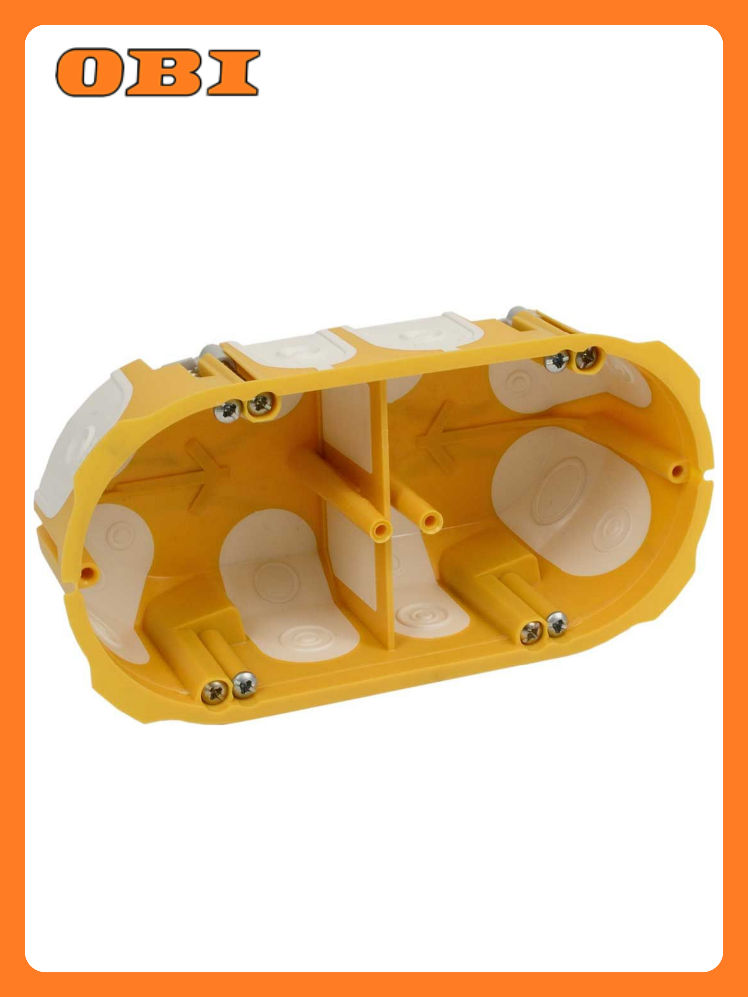 Коробка установочная KOPOS 2х-местная для полых и деревянных стен 68х50 мм